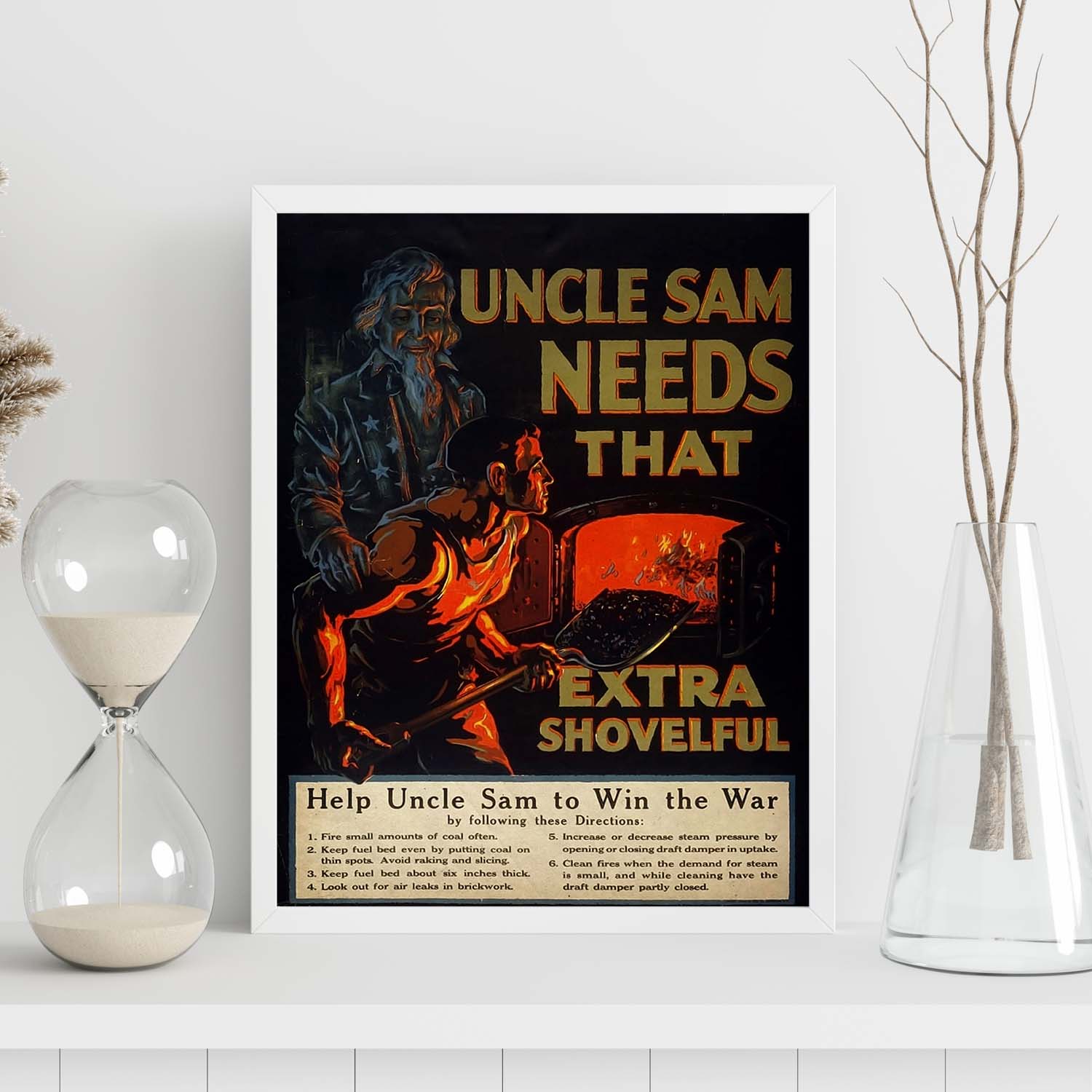 Affiche Vintage De L'oncle Sam. Avec Des Images Publicitaires Vintage ...