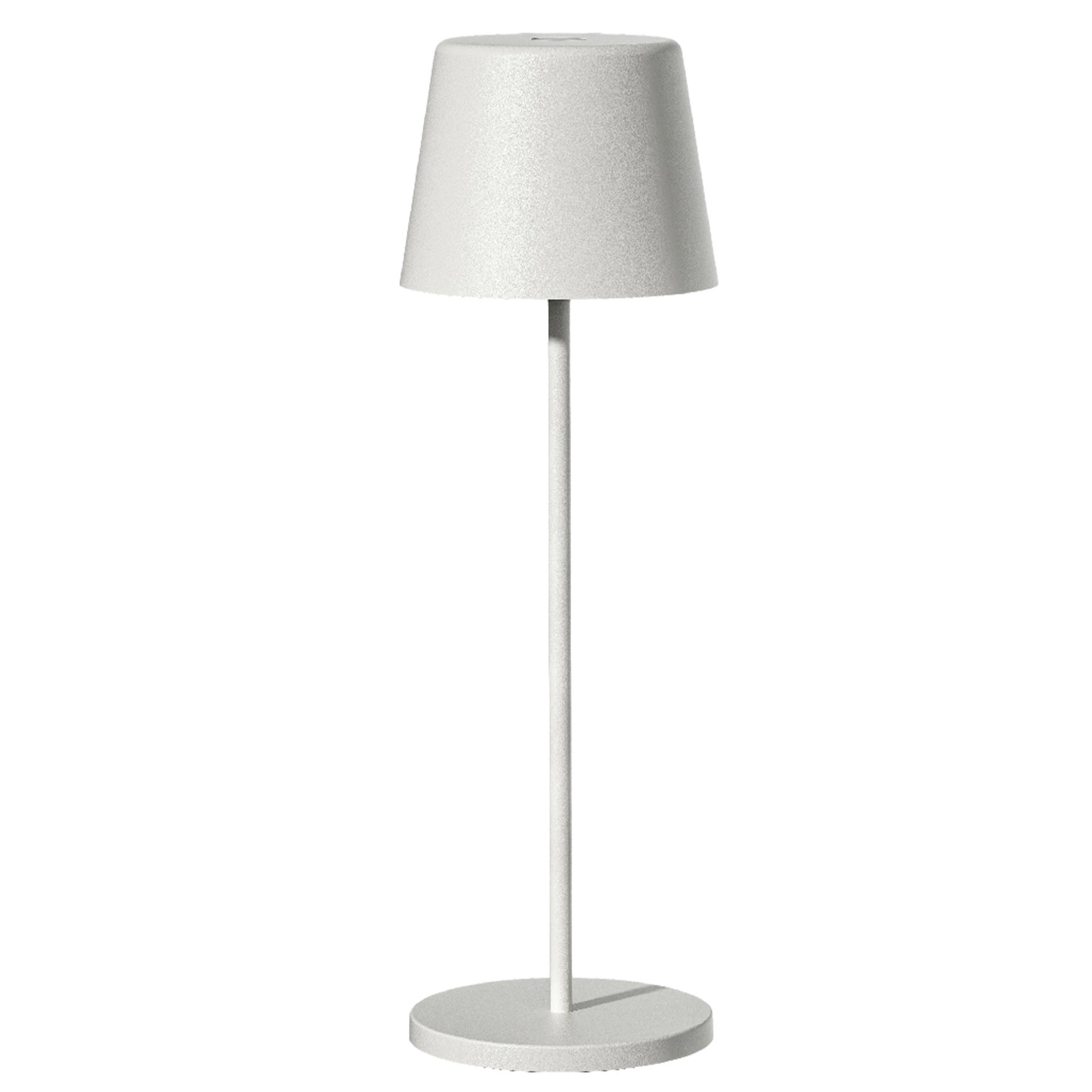 Bezprzewodowa lampa stołowa KELLY White H38cm - Leroy Merlin