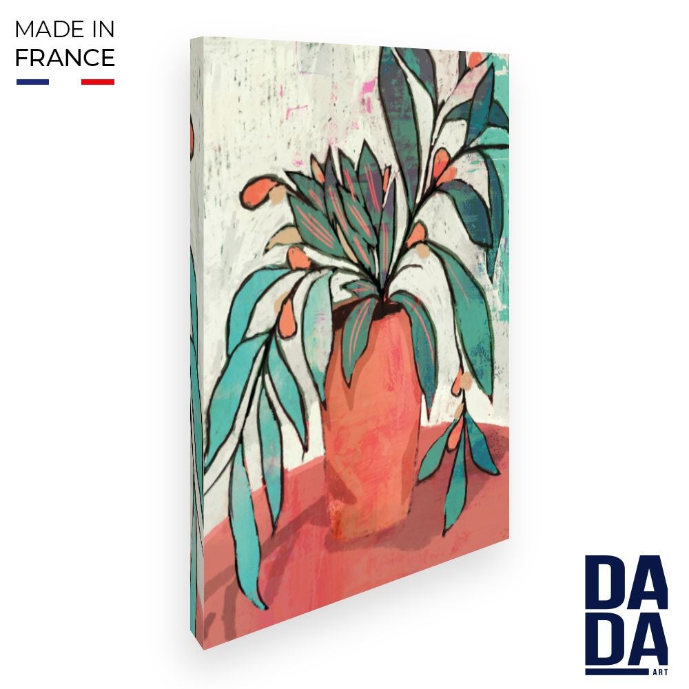 Toile Plante en pot / 60x90cm / Fabriqué en France / DADA ART | Leroy ...