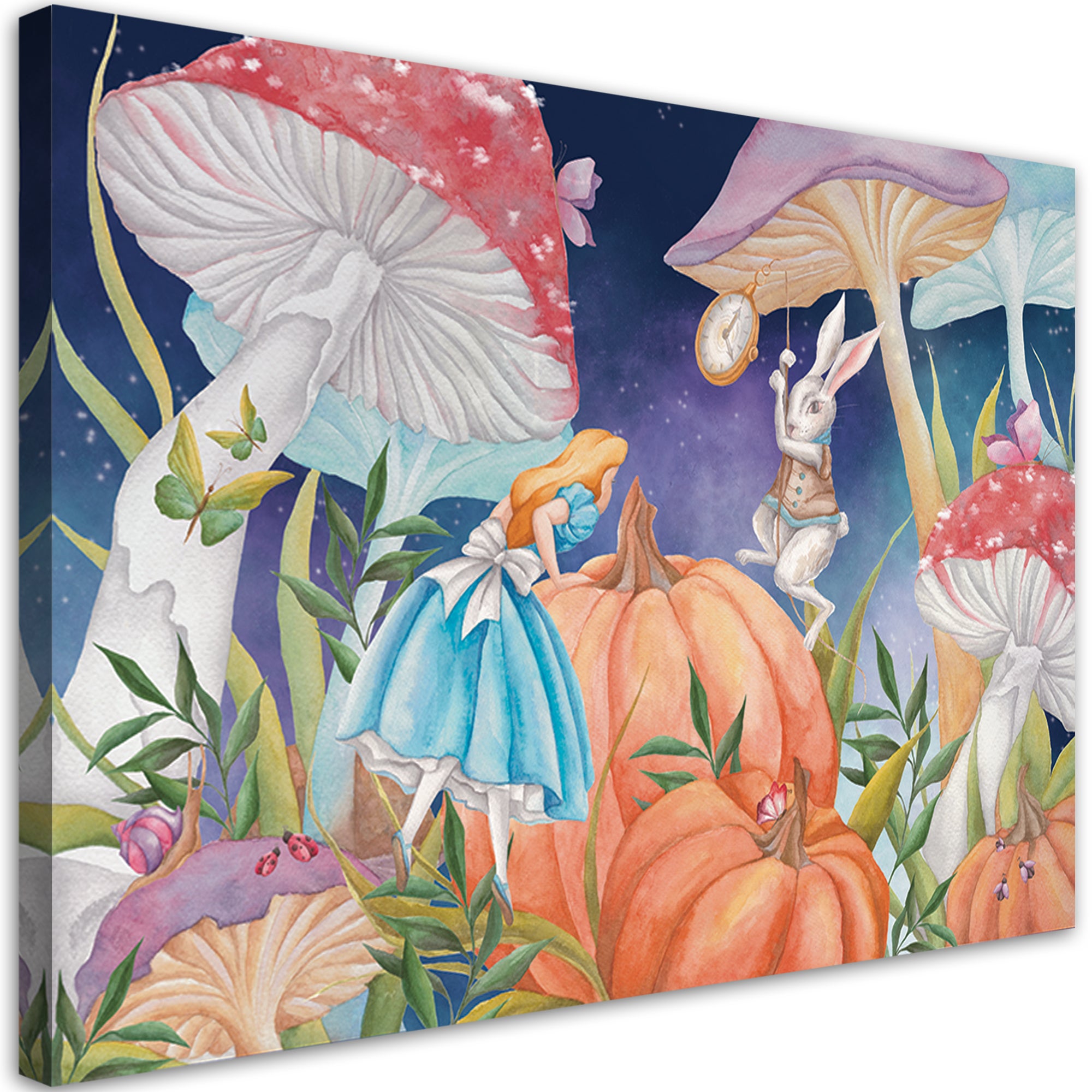 Tableau sur toile Petite Alice au pays des miracles 60x40 | Leroy Merlin