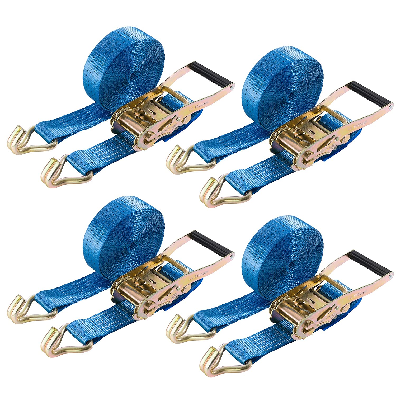 Sangles d'arrimage à cliquet en Deux Parties avec Crochet 4 pièces ...