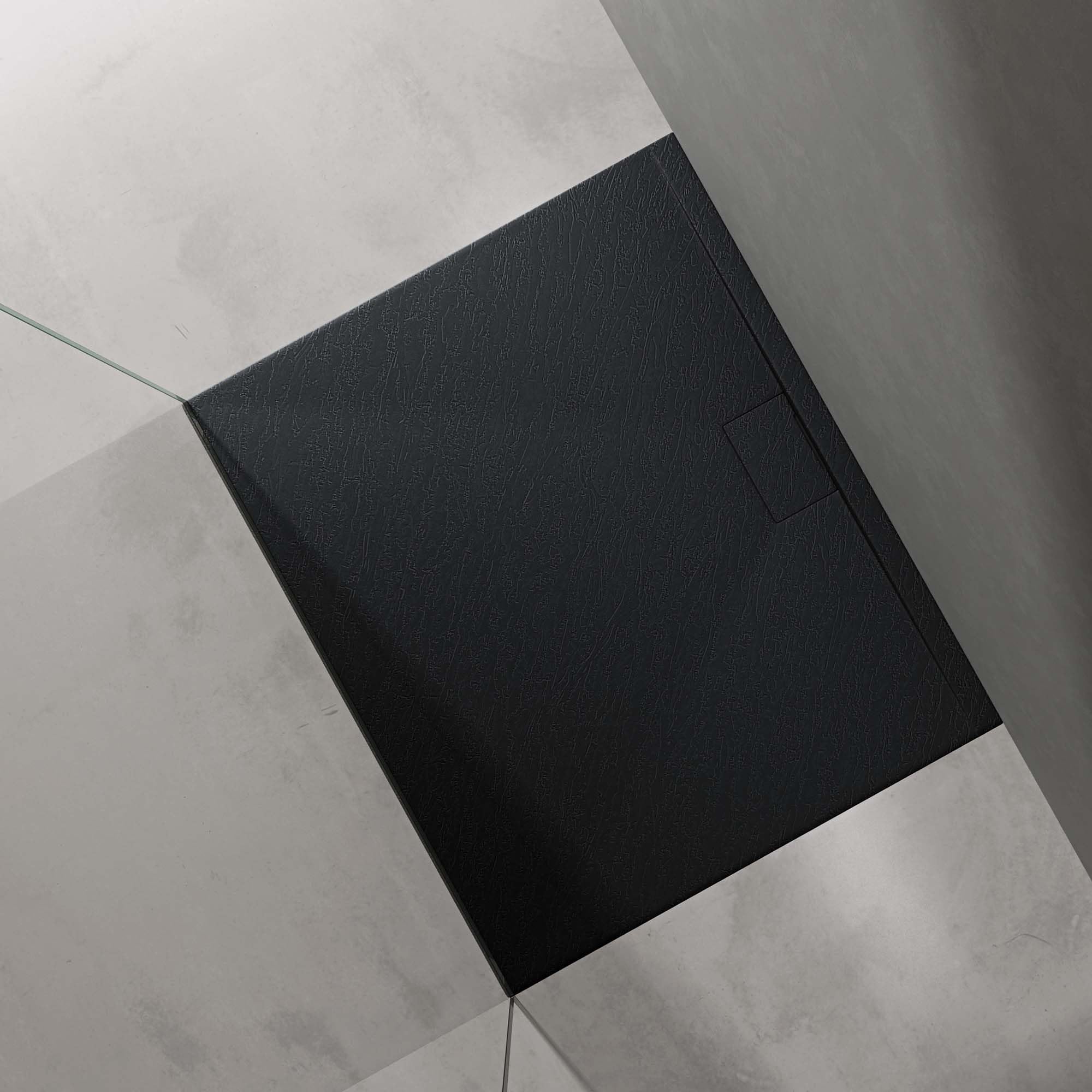 Doporro Receveur de Douche Bac à Douche Ultra Plat en Solid Surface ...