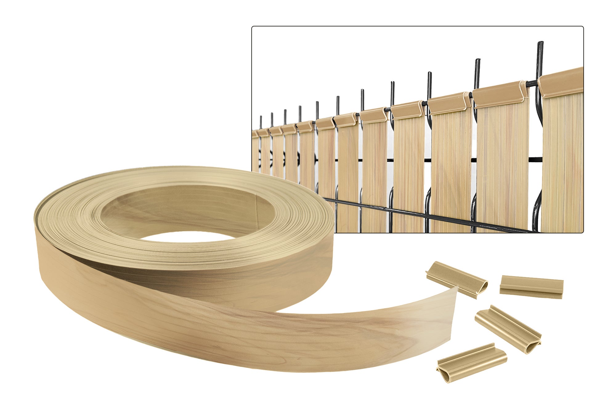 Rotolo frangivista in PVC 100m BALDO L.46mm beige | Leroy Merlin