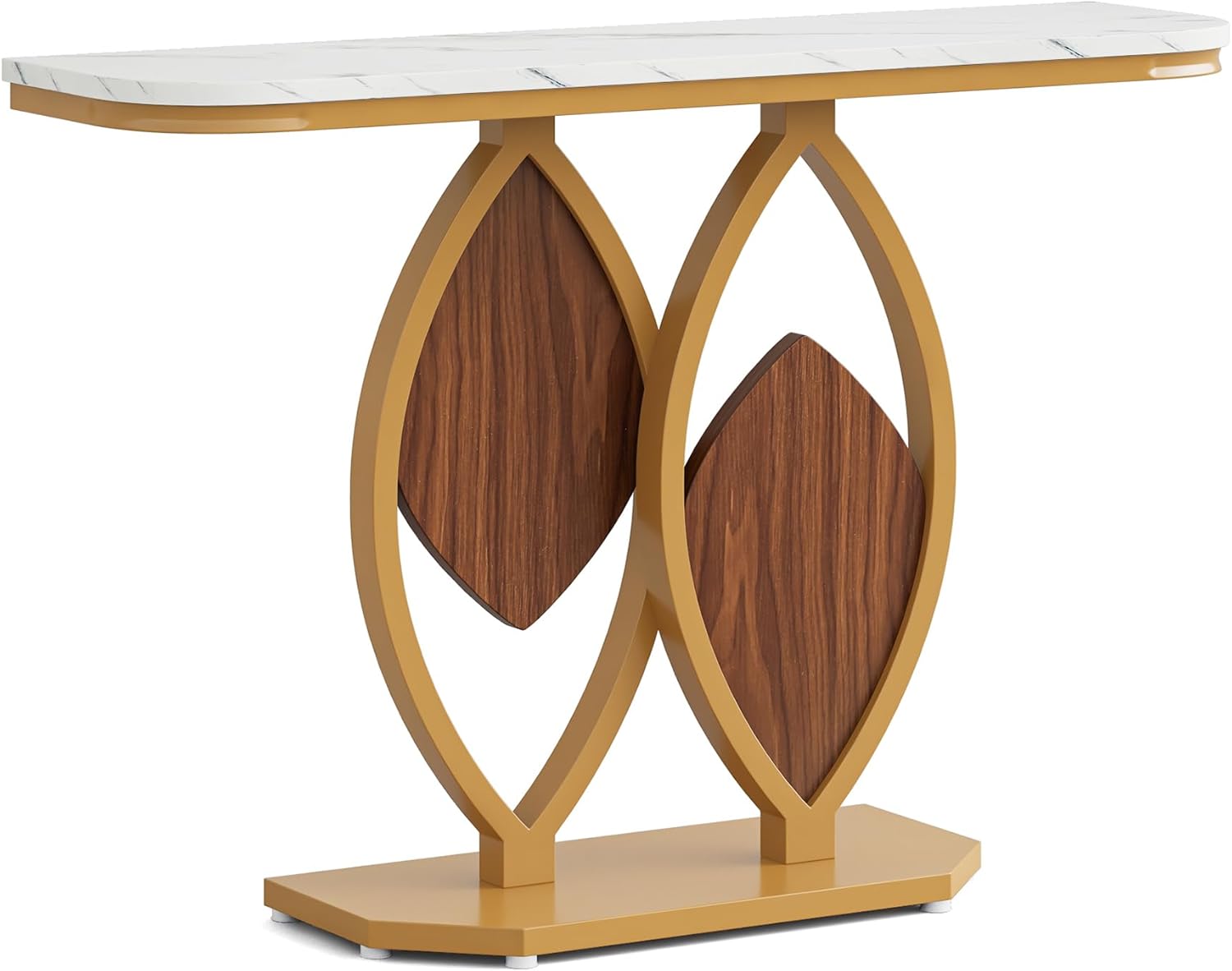 Tribesigns Table Console étroite, Meuble d'Entrée en Faux Marbre,Table ...