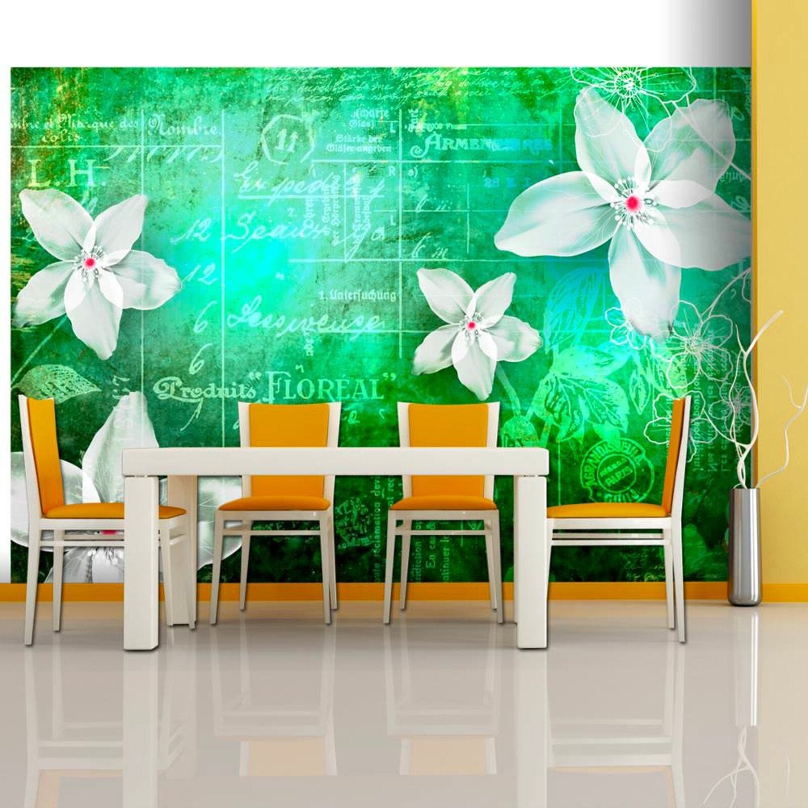 Papier peint notes florales III | Leroy Merlin