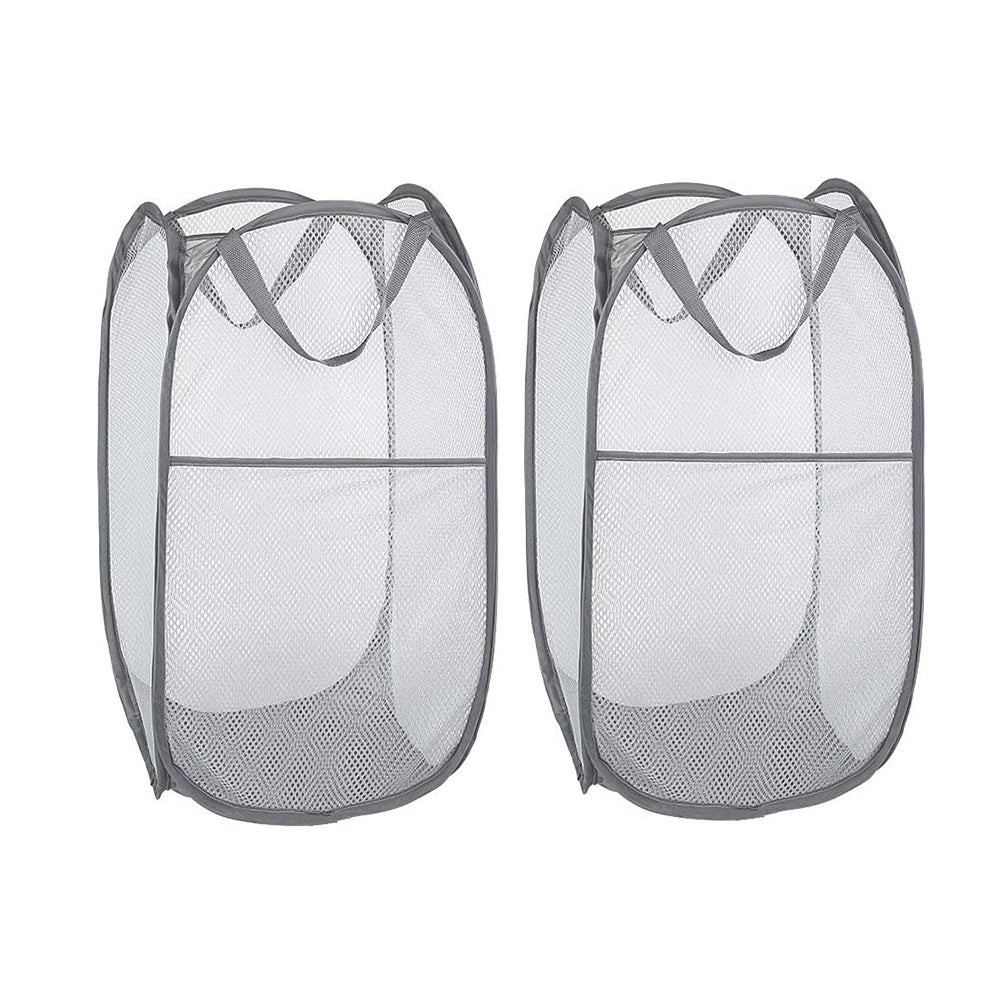 Anier à Linge [Lot de 2] Corbeilles à Linge Pliable Pop Up en Maille ...