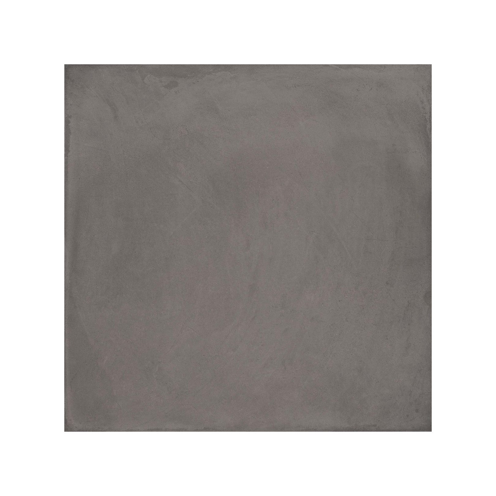 Carrelage grès cérame effet chaux LAVERTON 80x80 cm Gris Foncé ...