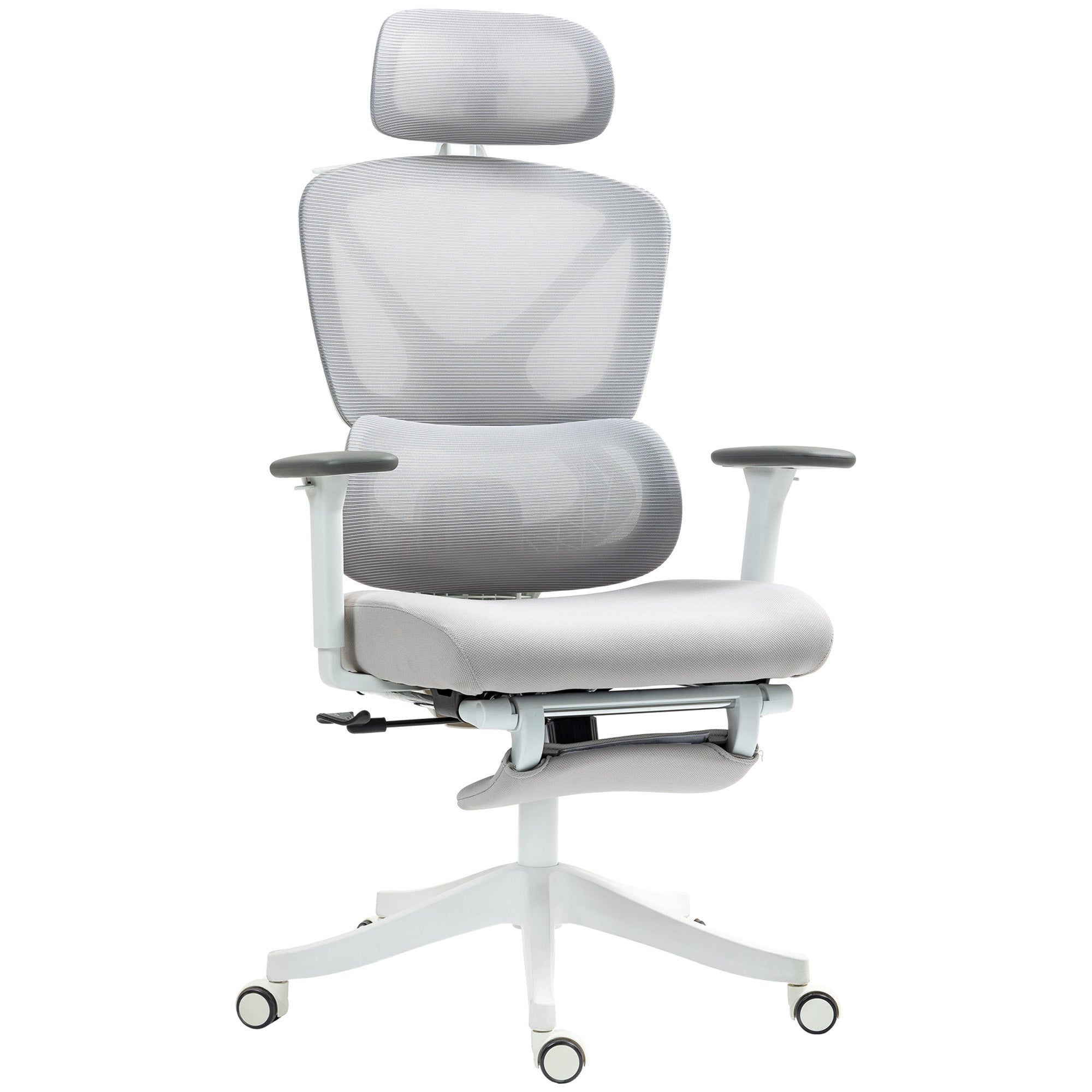 Silla de oficina, altura regulable, respaldo reclinable, reposacabezas ...