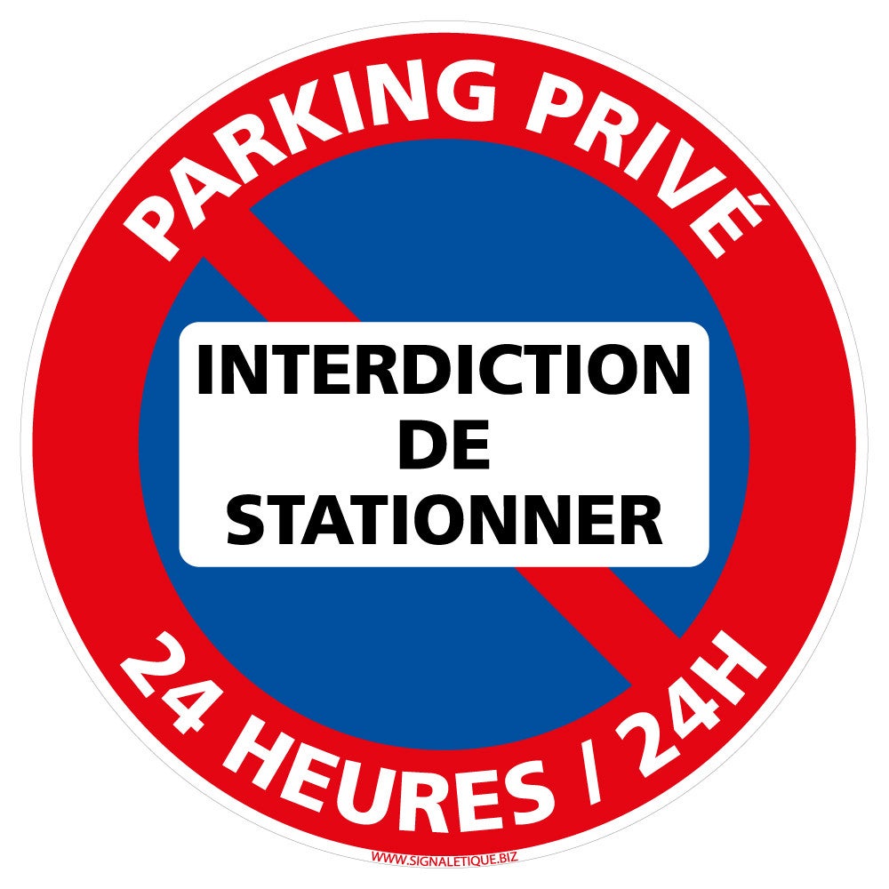 Panneau Interdiction de Stationner, Panneau de Signalisation Taille ...