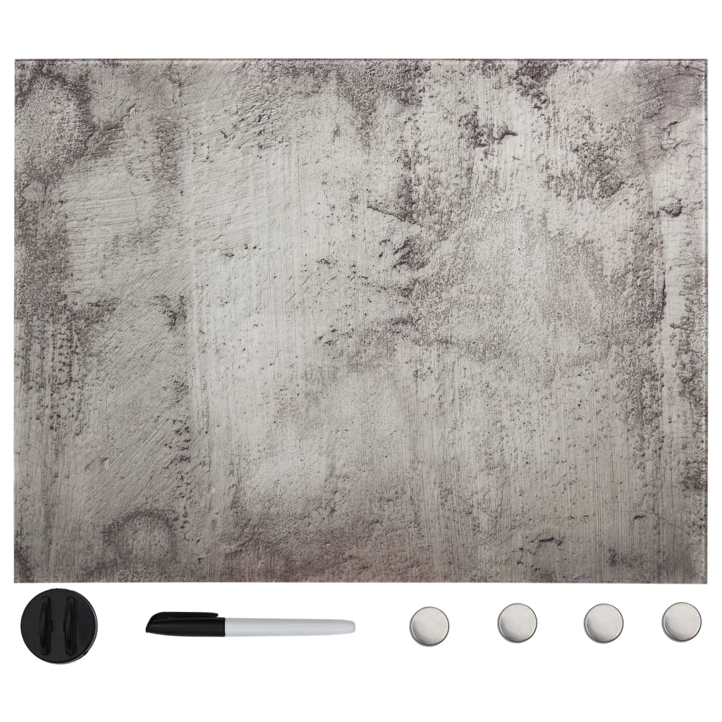 Maison Exclusive - Tableau noir magnétique mural Verre 80x60 cm | Leroy ...