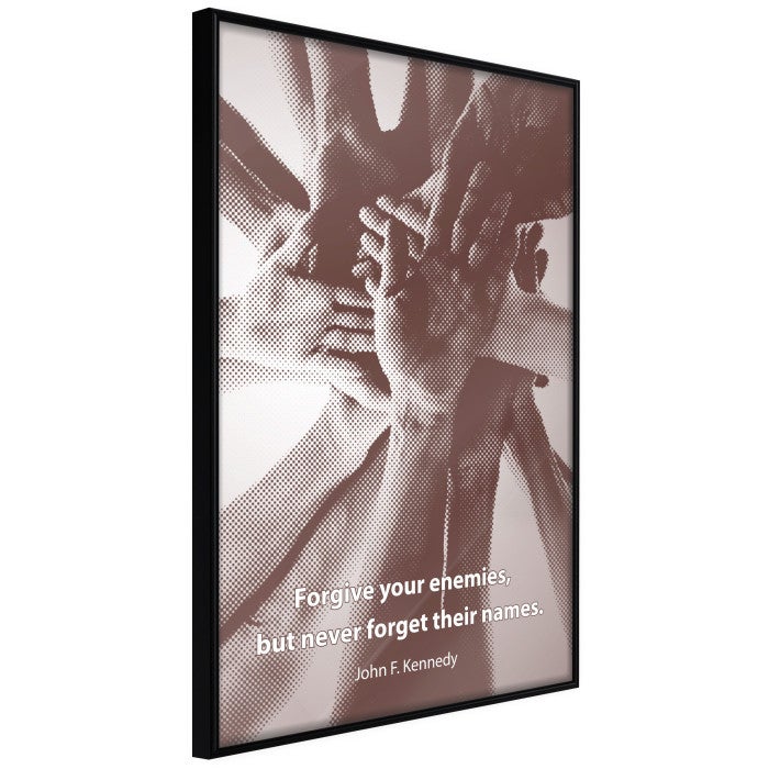 Affiche Murale Encadrée "Hands" 40 x 60 cm Noir | Leroy Merlin