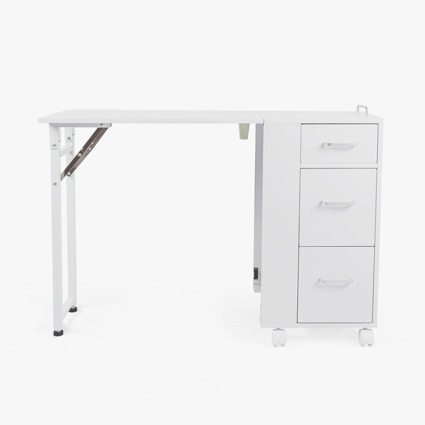 Table manucure reconstruction ongles pliante gain de place roues Nais ...