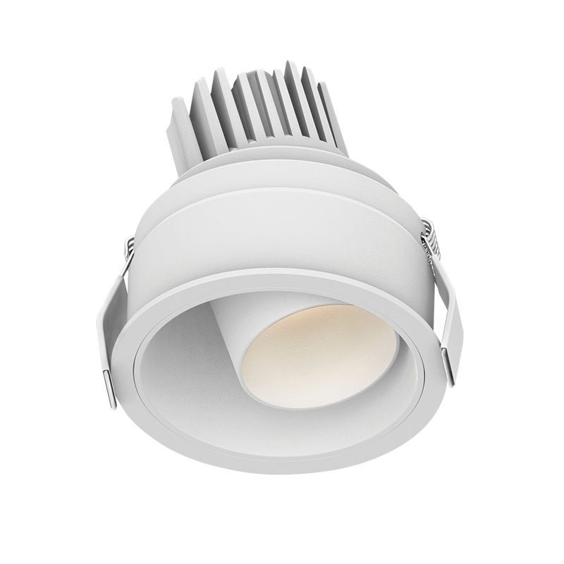 Spot LED Encastrable Orientable D85 10W IRC90 IP44 Rond Blanc Sablé ...