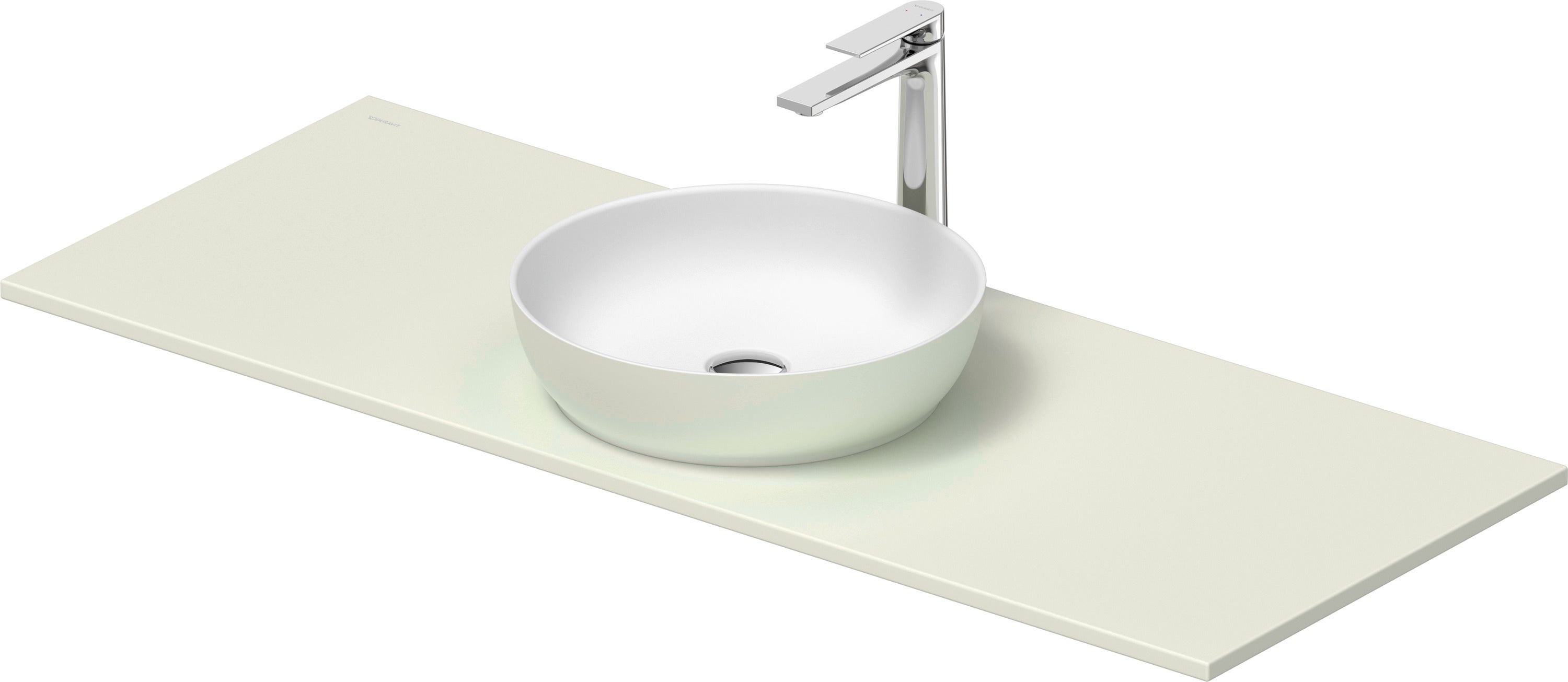Set de lavabos Duravit Sivida rond avec console 1280x500x123mm ...
