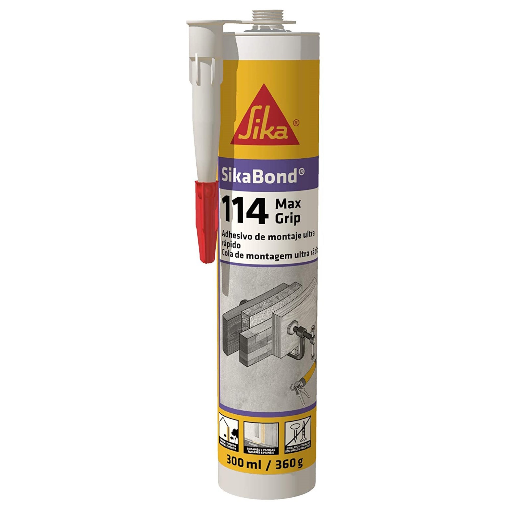 Lote de 3 unidades SikaBond-114 Max Grip 300 ML Cartucho SIKA | Leroy ...