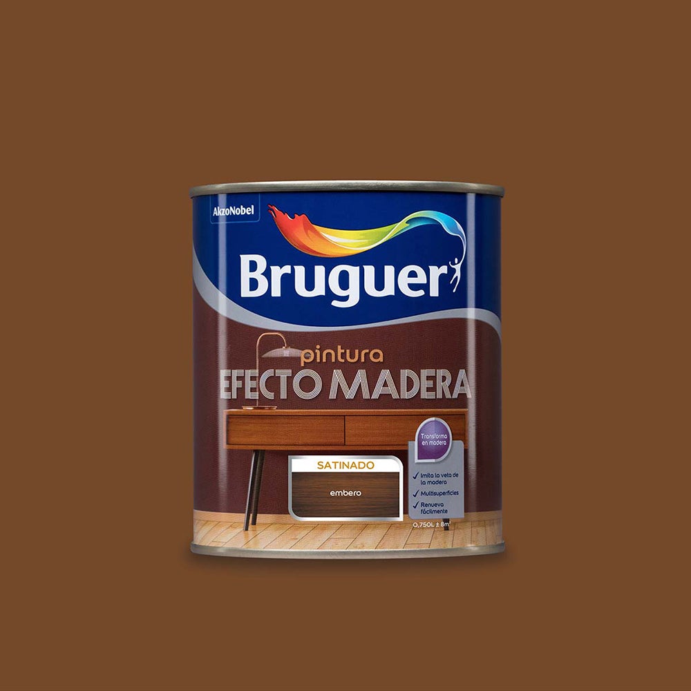 Pintura efecto madera - 750 ml - Nogal oscuro | Leroy Merlin