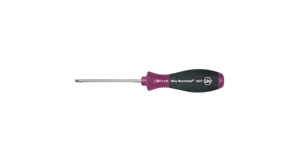 WIHA 29165 Destornillador MicroFinish Torx con varilla redonda T25 100 ...