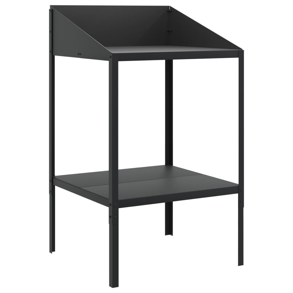 Support pour plantes en acier galvanisé anthracite 56,5x54,5x100 cm ...