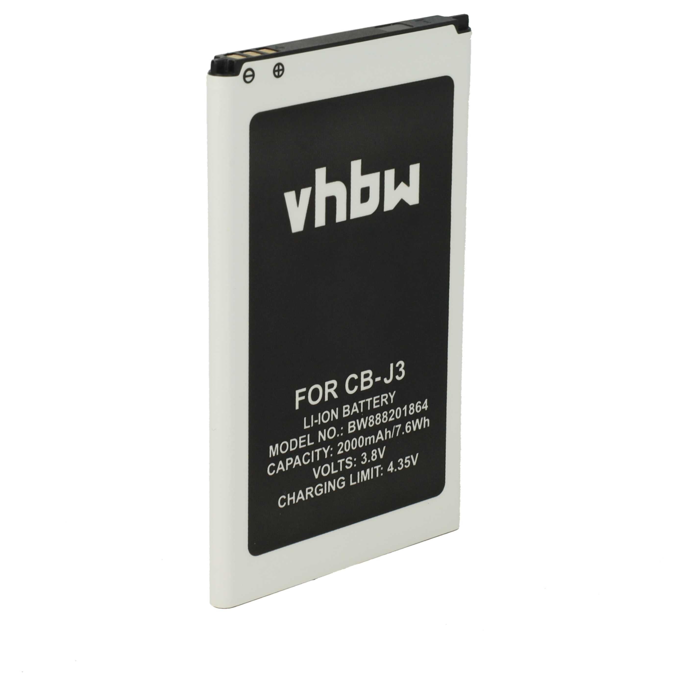 Vhbw Batterie compatible avec Cubot J3 smartphone (2000mAh, 3,8V, Li ...