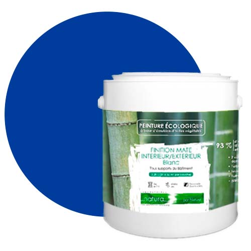 Bleu Electrique Peinture interieur exterieur aspect mat Natura - Bleu ...