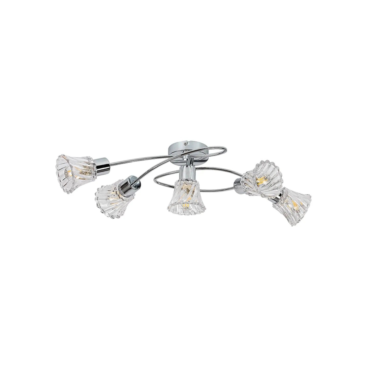 Spot E14 Chrome Cristal Style Classique Style Classique Métal IP20 ...