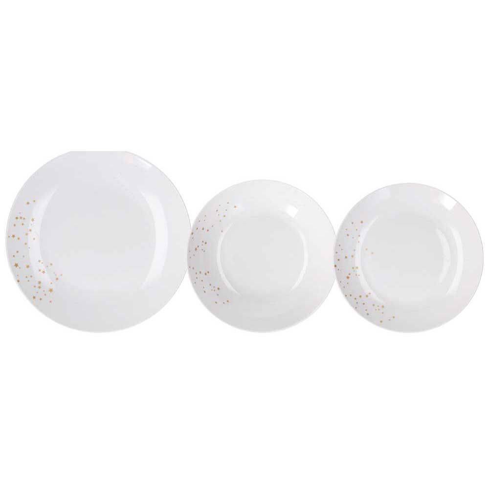 VAJILLA PROCELANA DECORADA 18 PIEZAS MARCA TOGNANA | Leroy Merlin