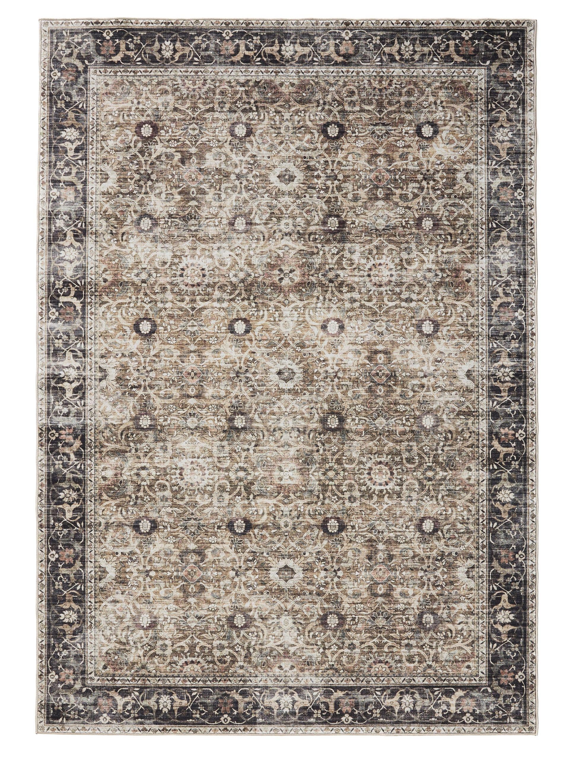 BENUTA - Tapis lavable George anthracite/taupe 300x400 cm | Leroy Merlin