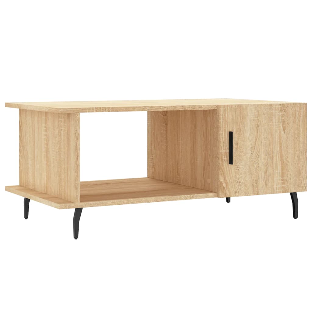 Mesa de centro madera contrachapada roble Sonoma 90x50x40 cm | Leroy Merlin