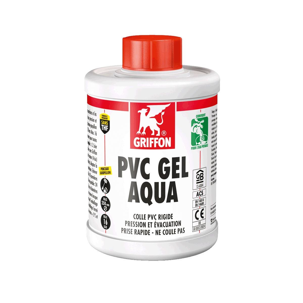 PVC Gel Aqua Especial Agua Potable Adhesivo GRIFFON bote 500 ml ...