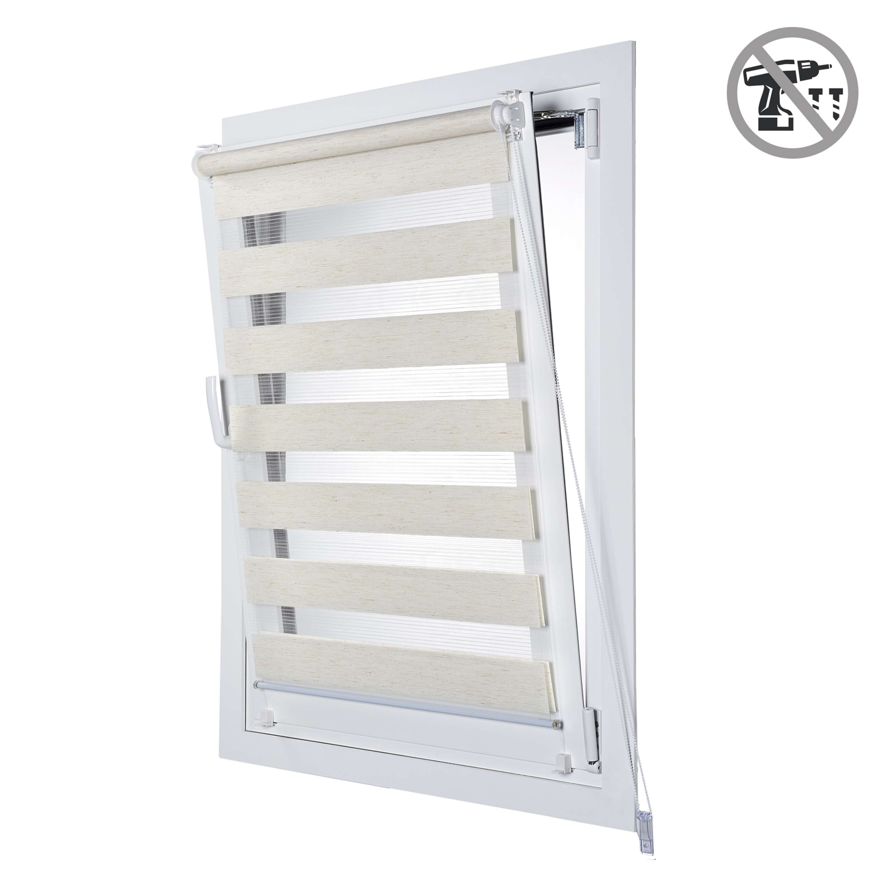 Estores Noche y Día EasyFix, estor enrollable de instalación sin ...