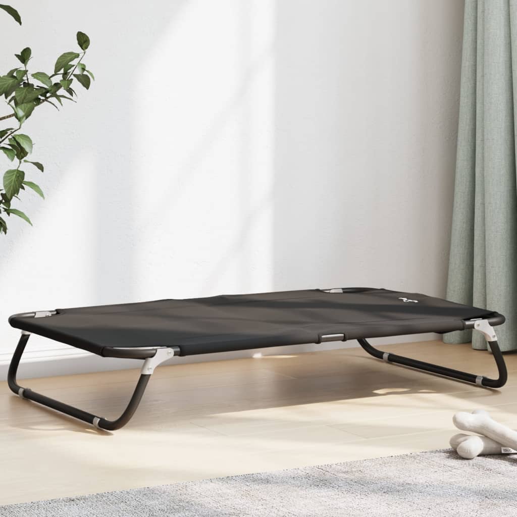 Lit pour chien | Lit pour animal pliable anthracite tissu Oxford et ...