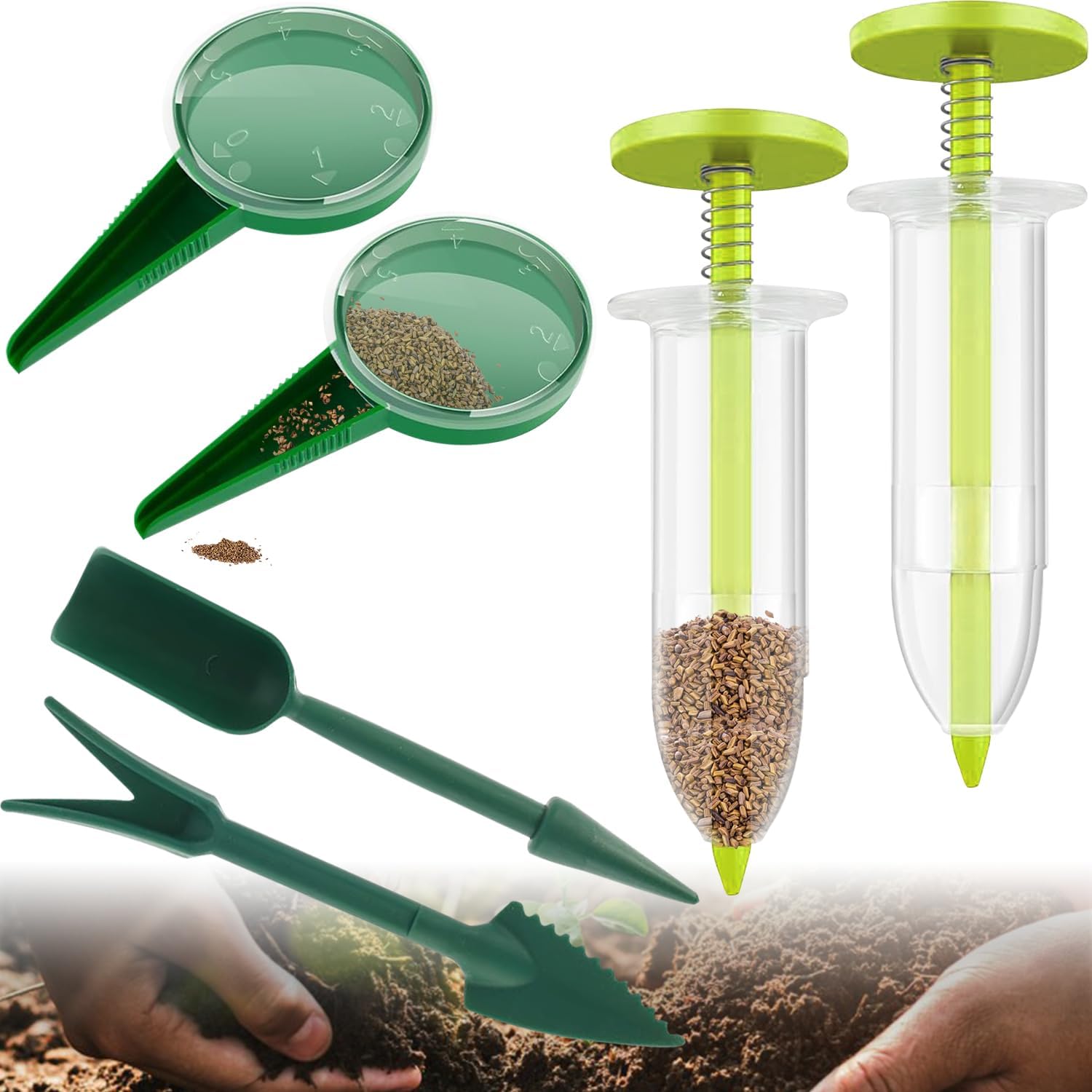 Mini semoir, distributeur de graines à 5 vitesses, petits outils de ...
