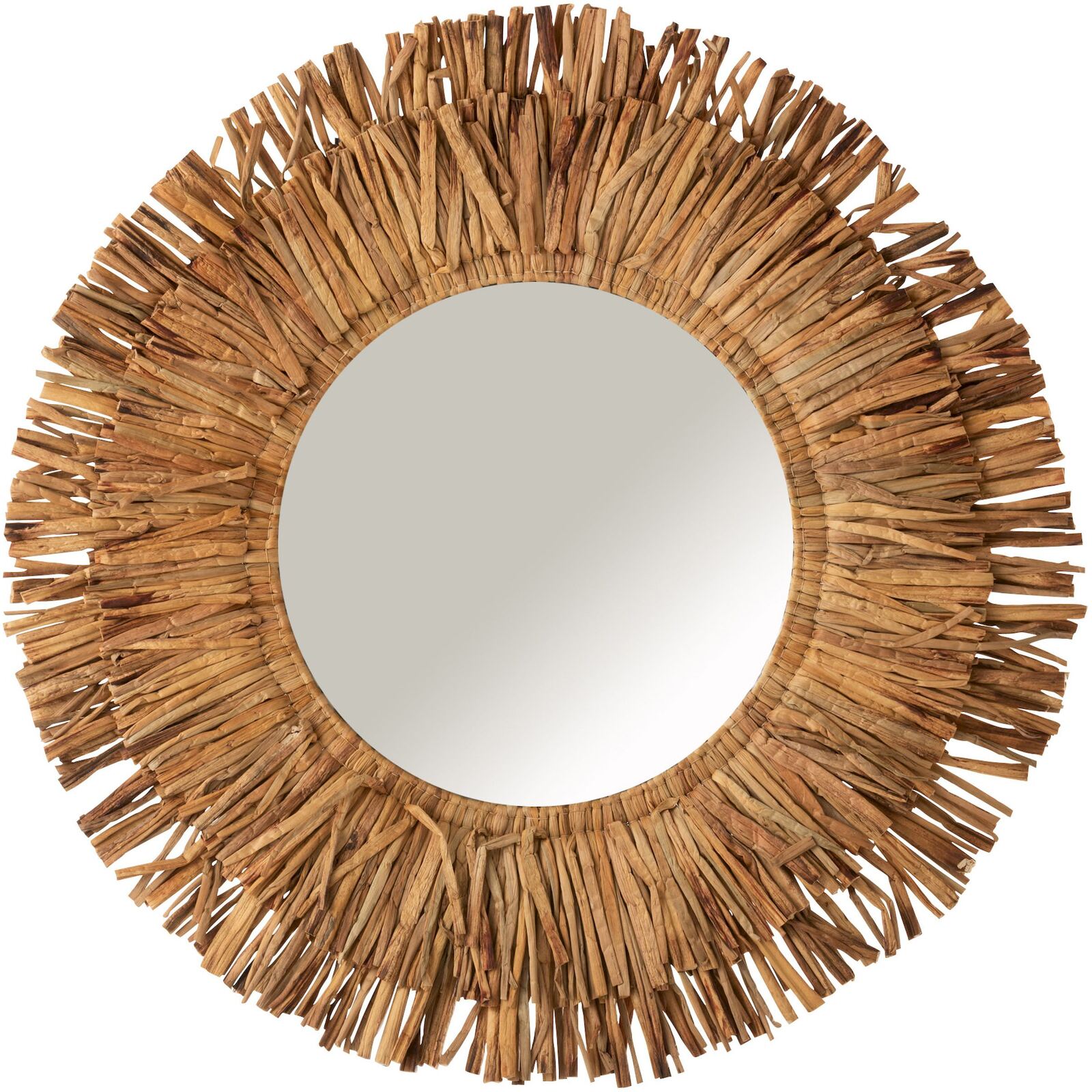 Miroir mural Crump en Jacinthe d'eau 104 x 8 x 104 cm Naturel | Leroy ...