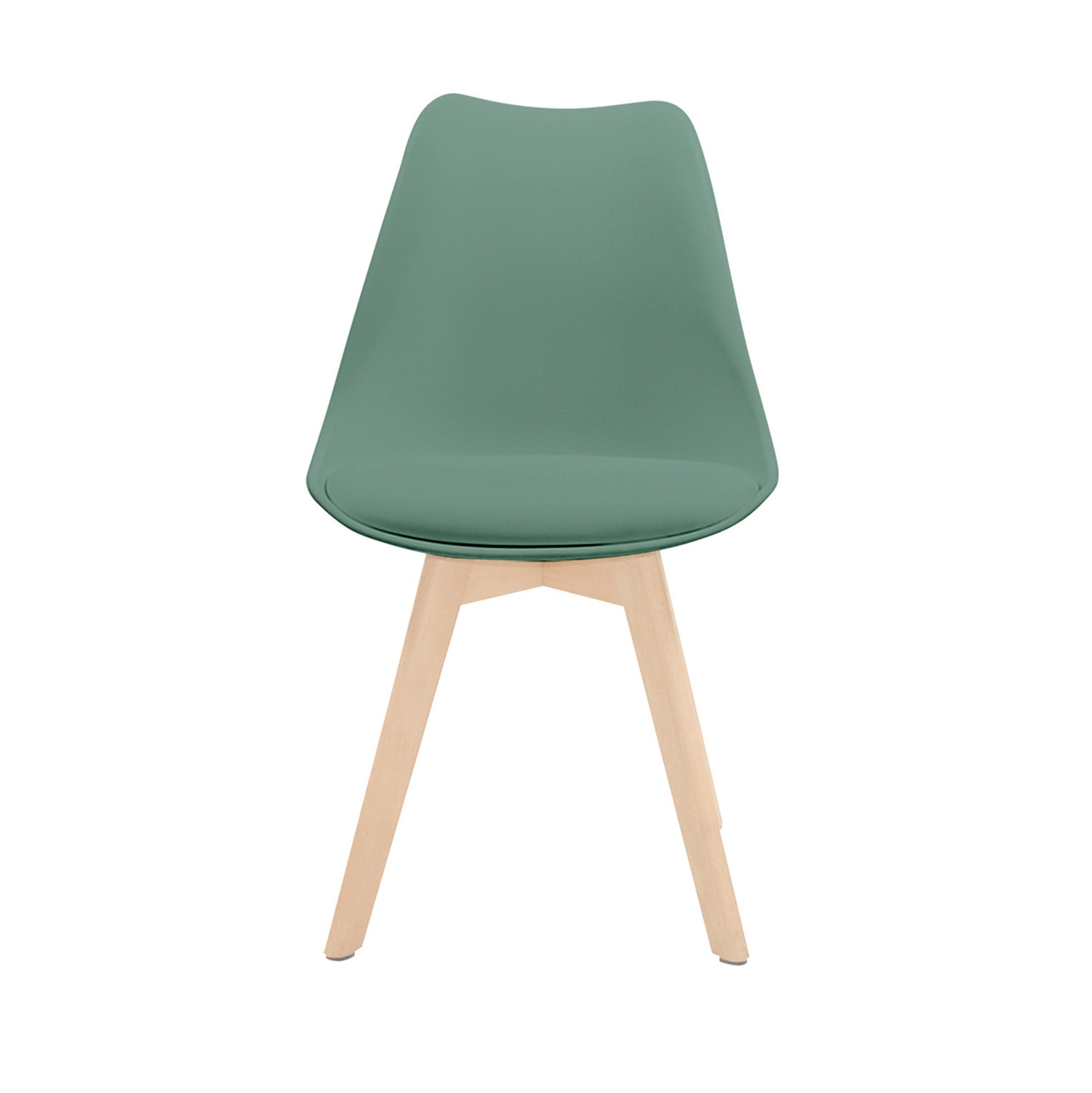 Chaise de salle à manger style nordique Daria vert 83x55x48cm Thinia ...