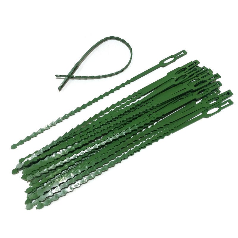 Bridas de jardín de plástico multiusos, color verde, paquete de 30, 23 ...