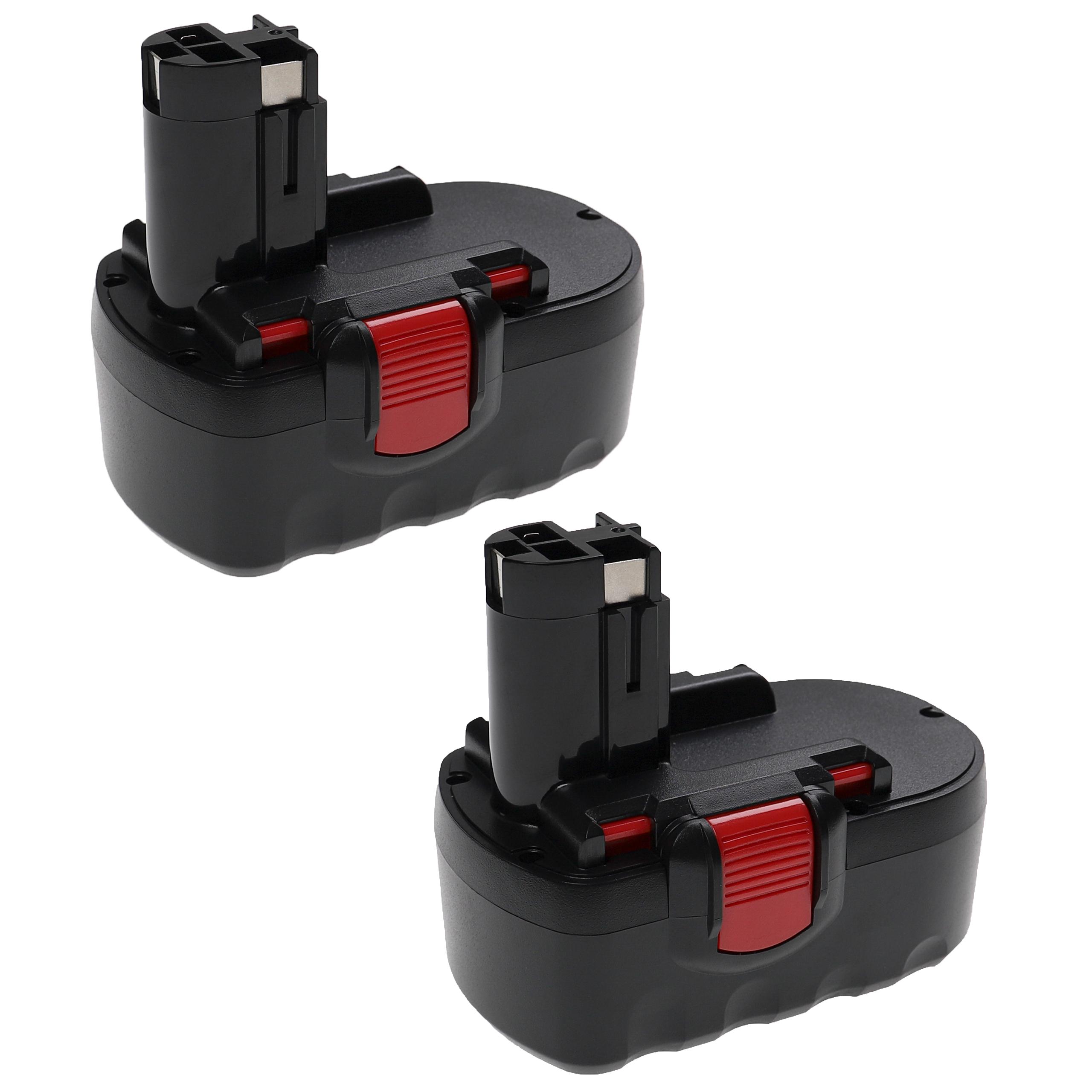 EXTENSILO 2x Batteries compatible avec Bosch PSB 18 VE 2, PSR 18 VE-2 ...