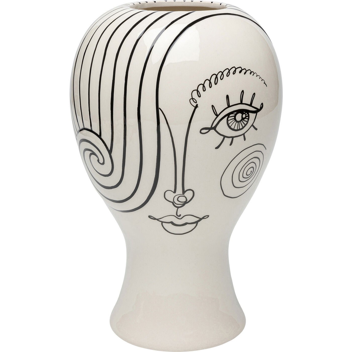 Vase Favola femme blanc et noir Kare Design | Leroy Merlin