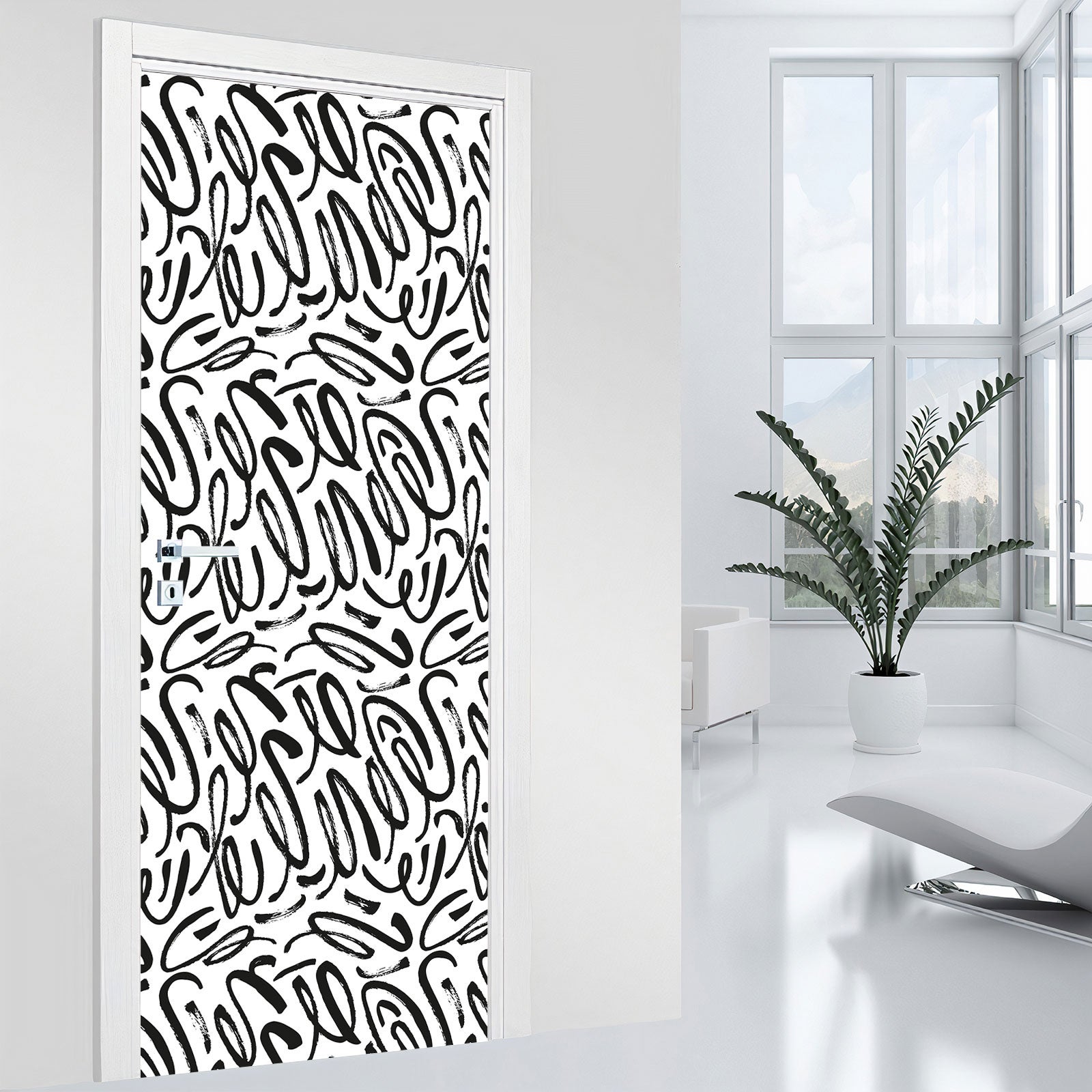 Stickers pour porte - Graphique 3617689604398 - Adhésif MAT - Largeur ...