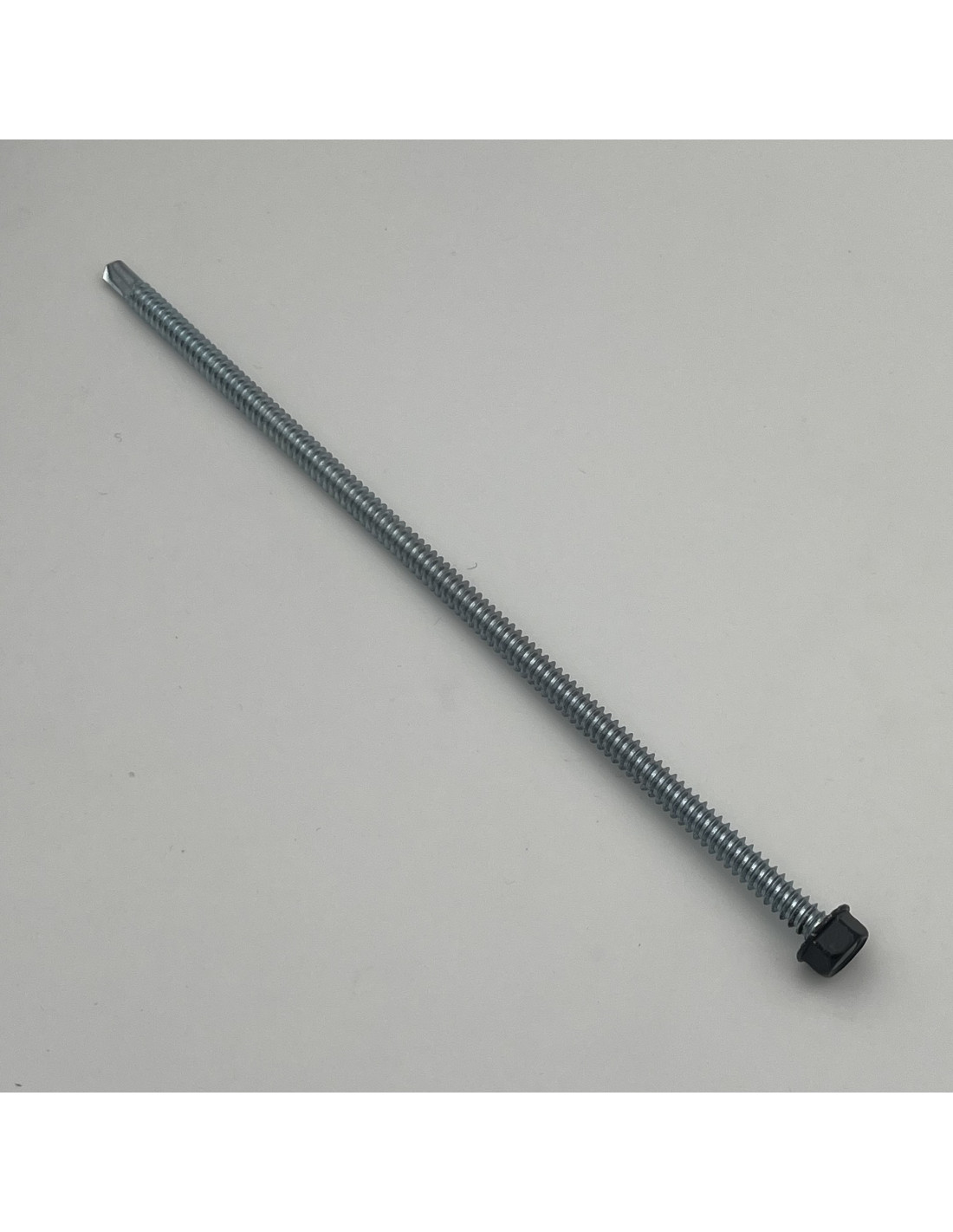 Vis autoperceuse Tête hexagonale TH 6.3X200 Filet tôle Acier zingué RAL7016 gris anthracite-5 ...