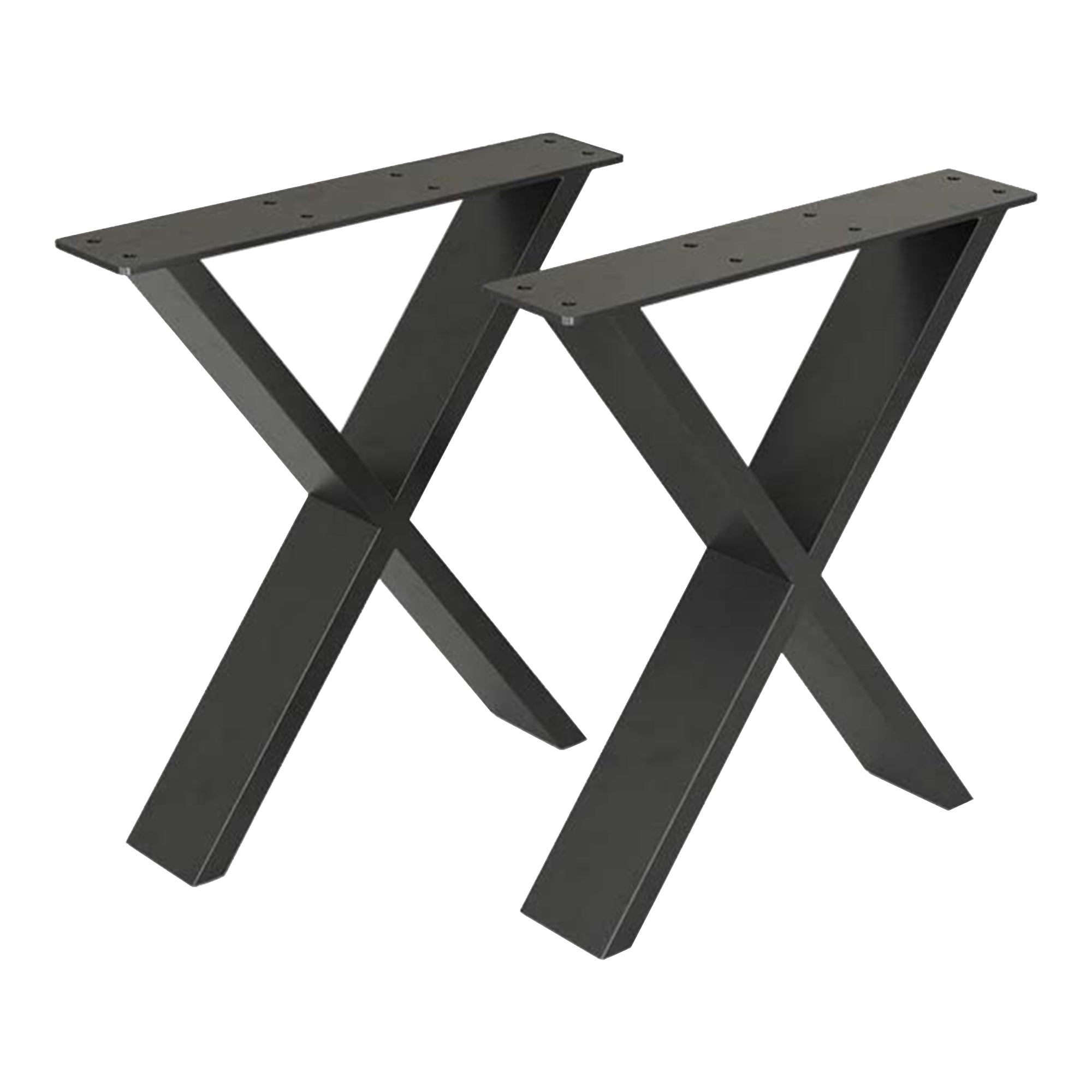 Set de 2 pieds de table maribo forme x en acier 72 x 55 x 6 cm 03 ...