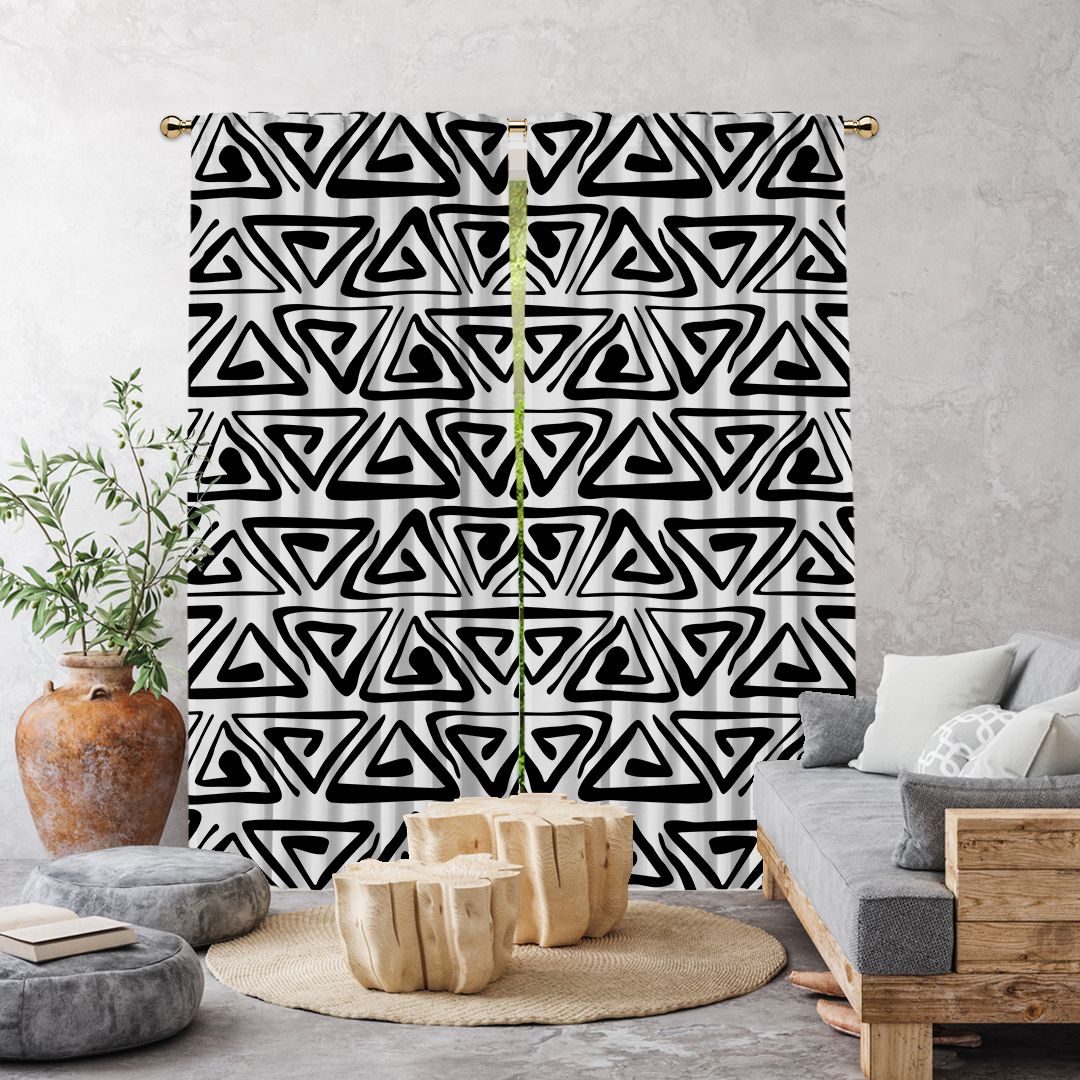 Boho Triangle Design Décoratif Blanc Lot de 2 140*225 | Leroy Merlin