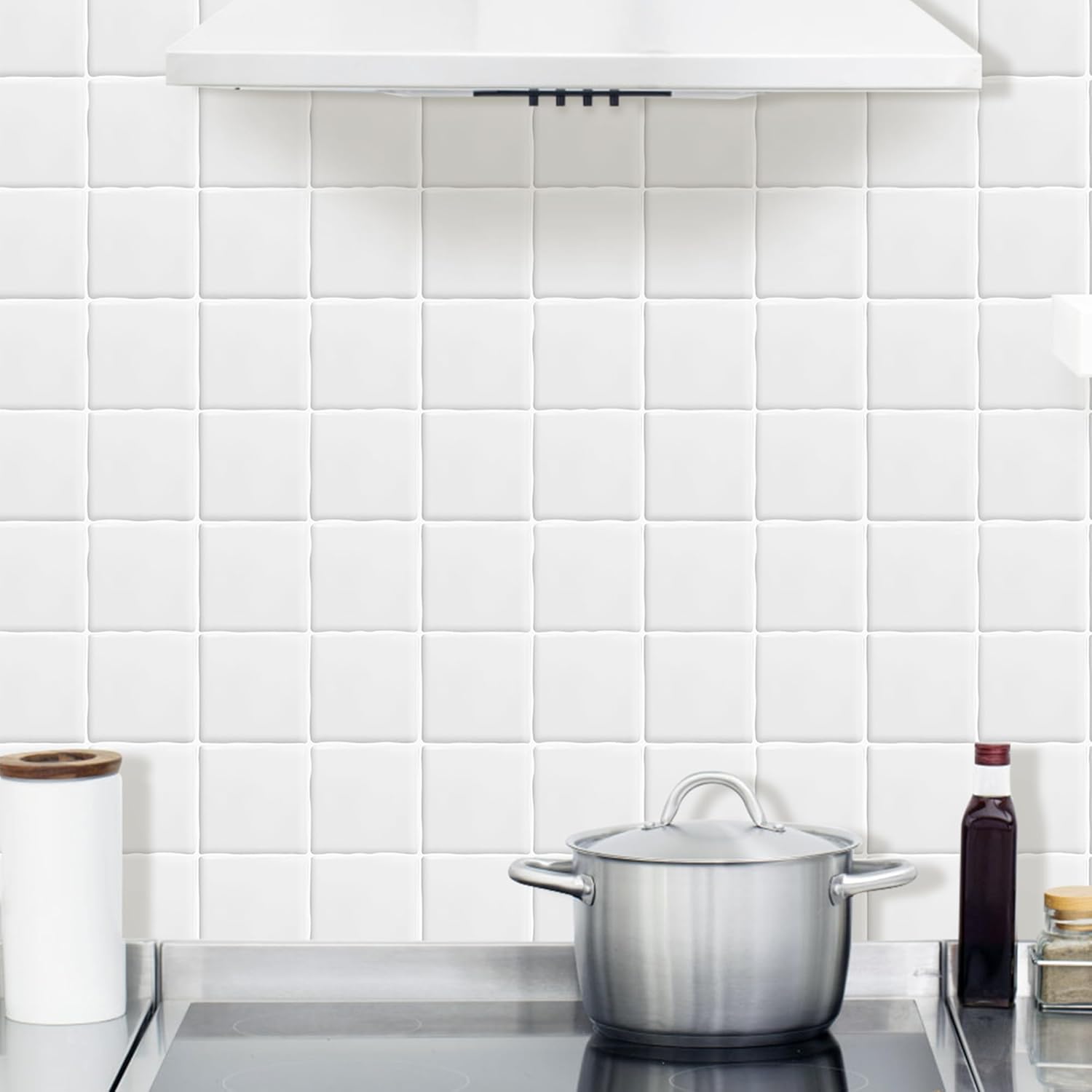 Panel de Protección Blanco - Lote de 5 Azulejos Adhesivos Impermeables ...