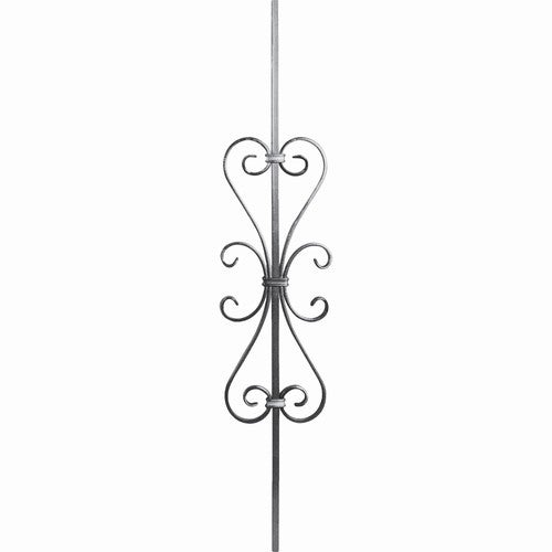 Barreau avec motif en volutes central - Hauteur 900mm Largeur 180mm ...