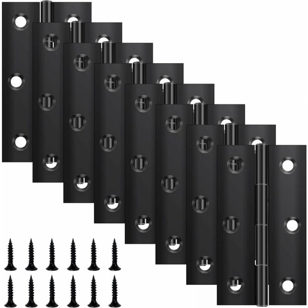 Charnière - acier inoxydable - pour portes - 8 pièces - 67 × 37 mm ...