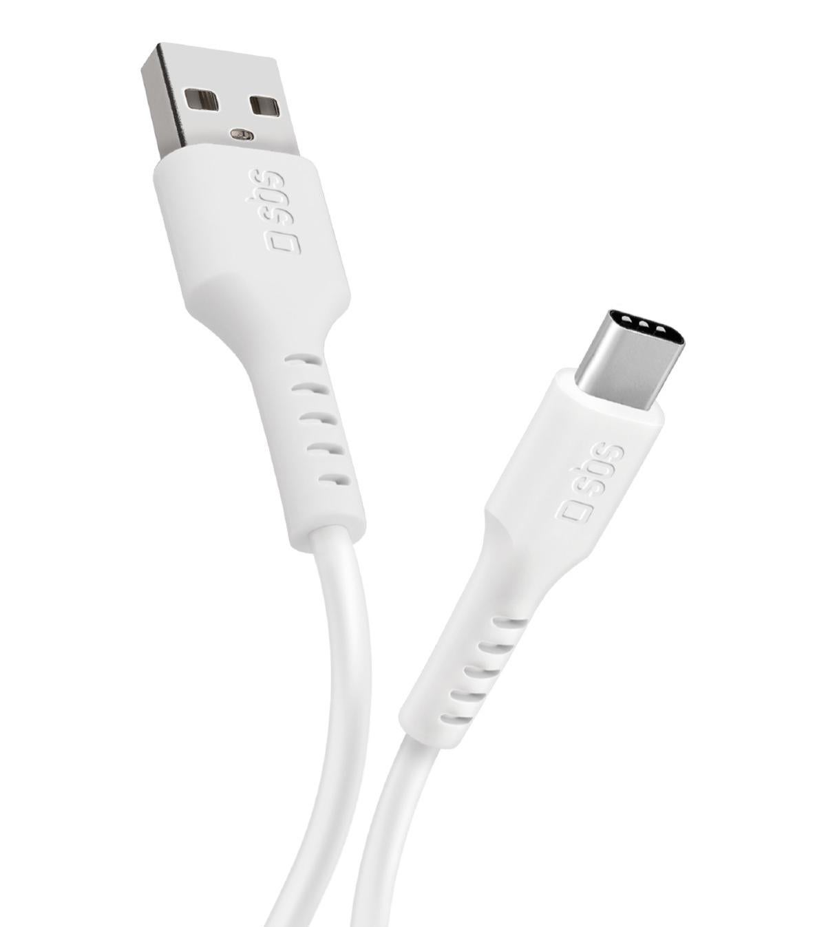 SBS TECABLEMICROC10W cable USB USB 2.0 1 m USB A USB C Blanco | Leroy ...