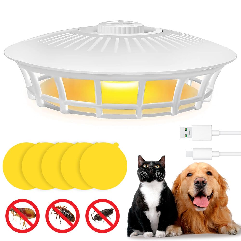 SIENTICE Piège à puces, lampe anti-moustique, bug zapper, piège à puces ...