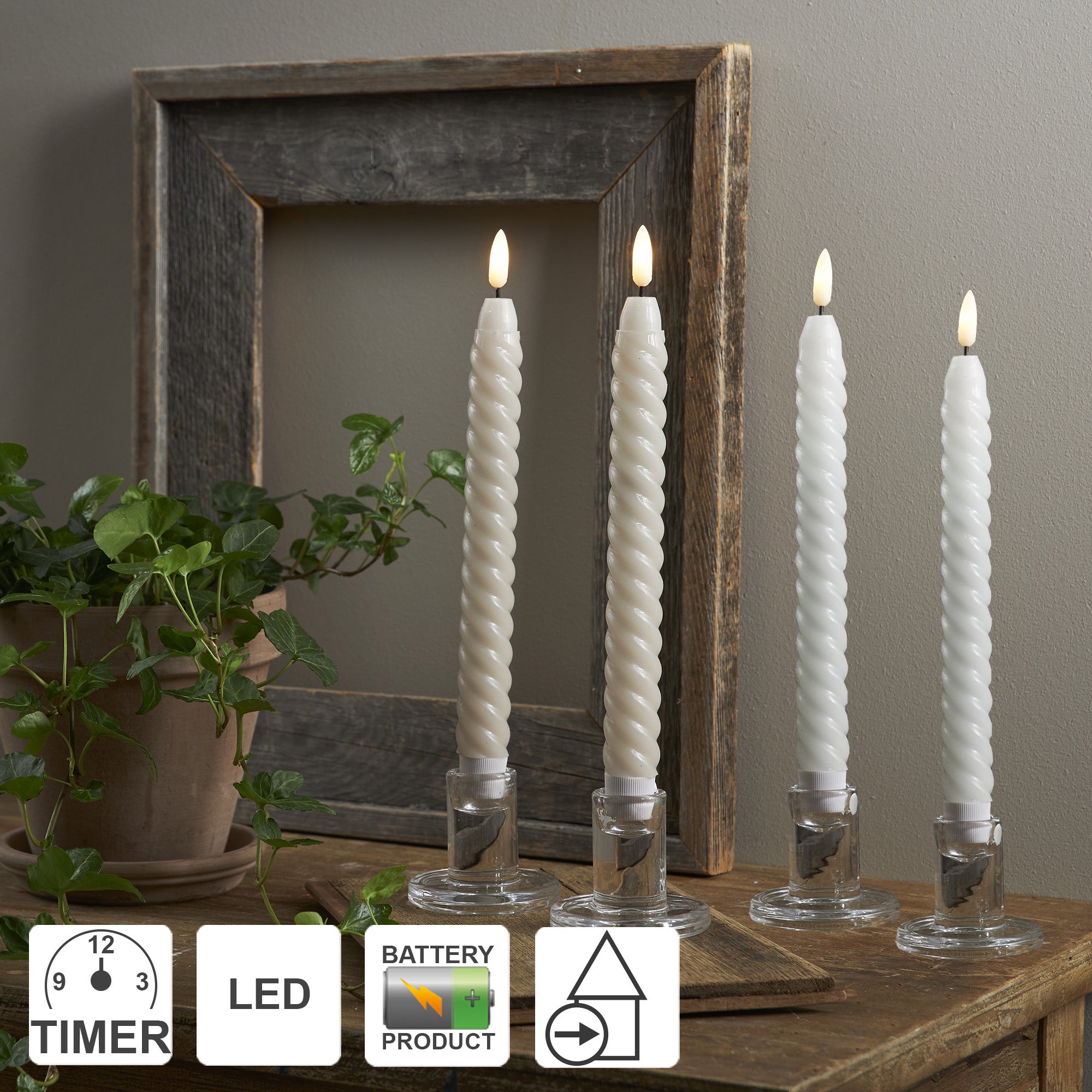 Velas LED Star Trading con función de temporizador | Velas LED de color ...