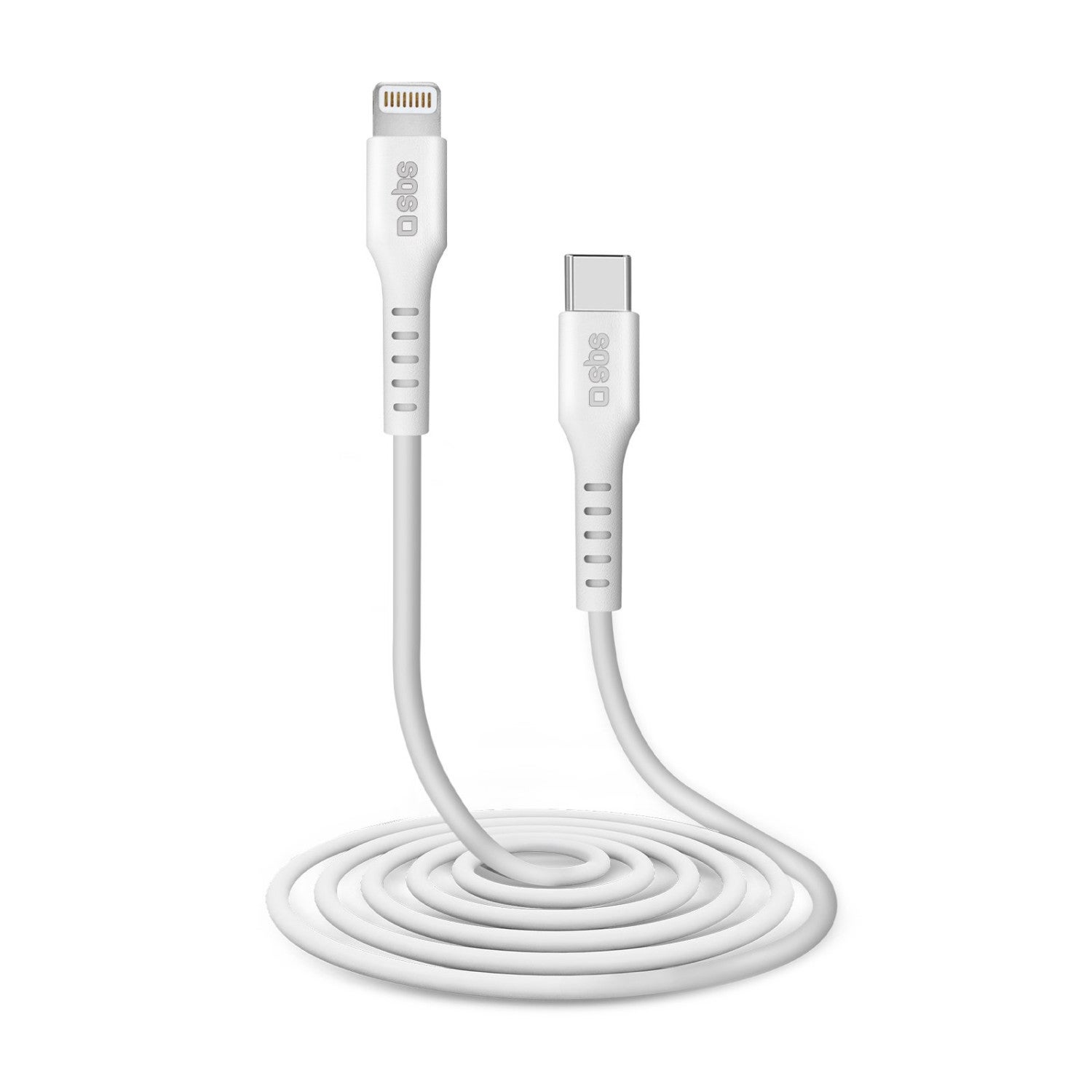 SBS TECABLELIGTC2W câble Lightning 2 m Blanc | Leroy Merlin