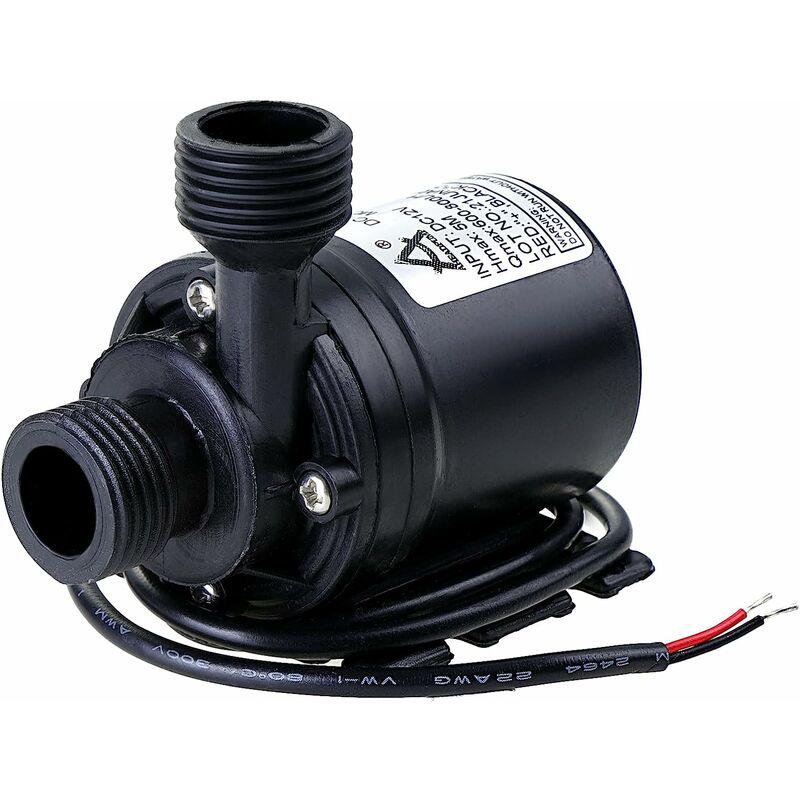 Circulateur et Pompe DC 12V 800L/H 5M Système de Circulation d'Eau ...