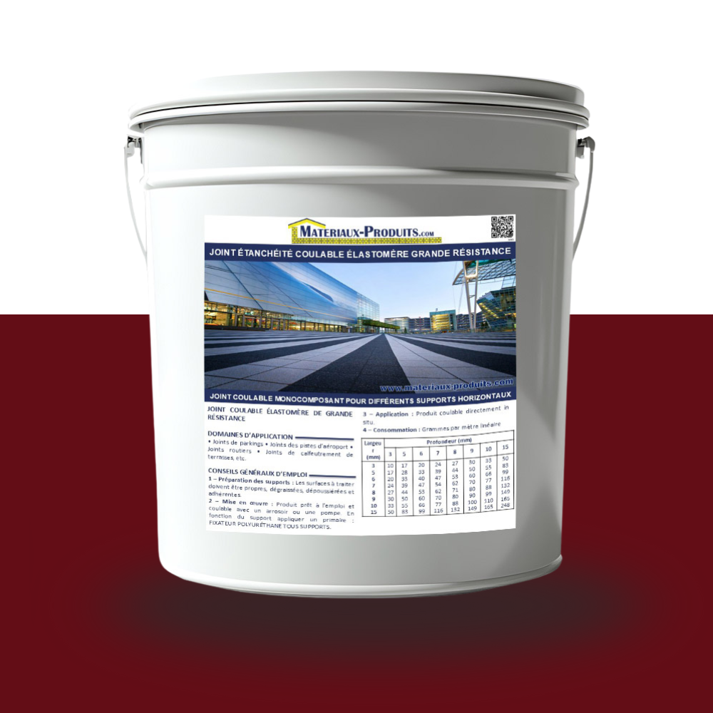 Joint étanchéité coulable élastomère grande résistance Tonnelet de 15 ...